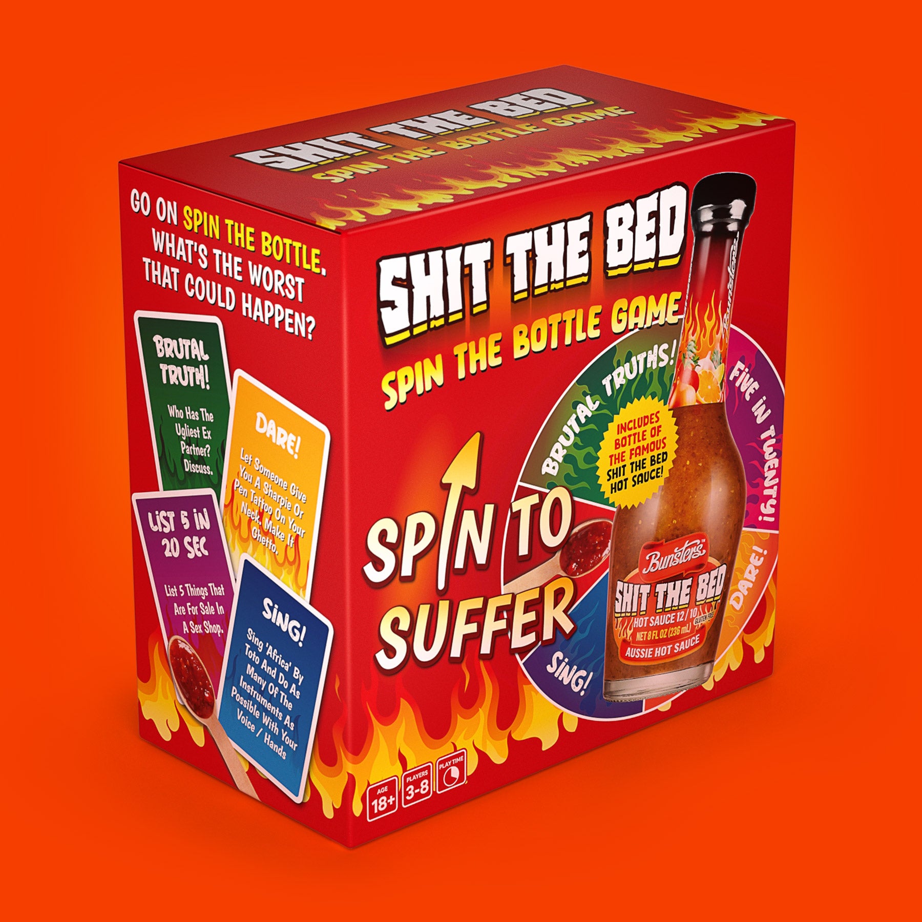 Spin to Suffer - the Shit the Bed Board Game – Bunsters